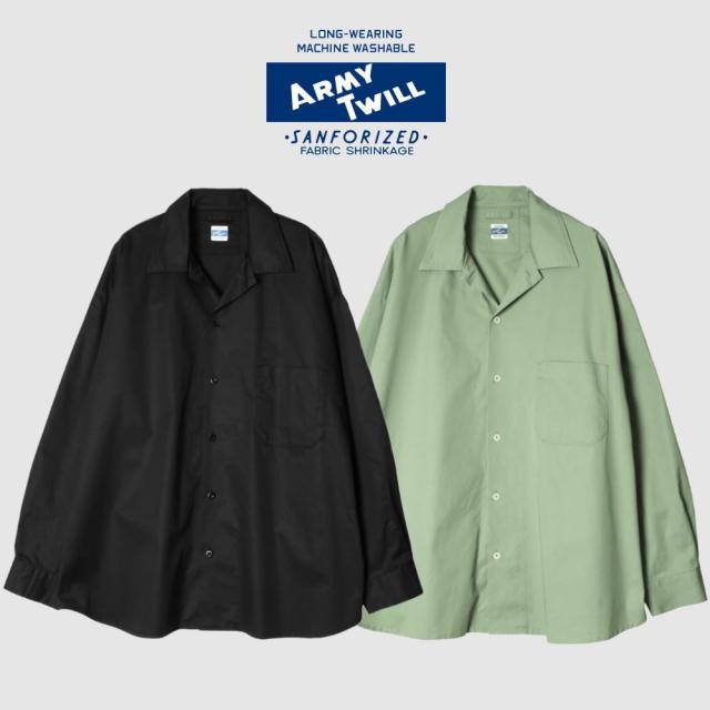 アーミーツイル ARMY TWILL ウェア ライト ツイル ユーティリティー シャツ Light Twill Utility Shirt  2517002 ブラック グリーン