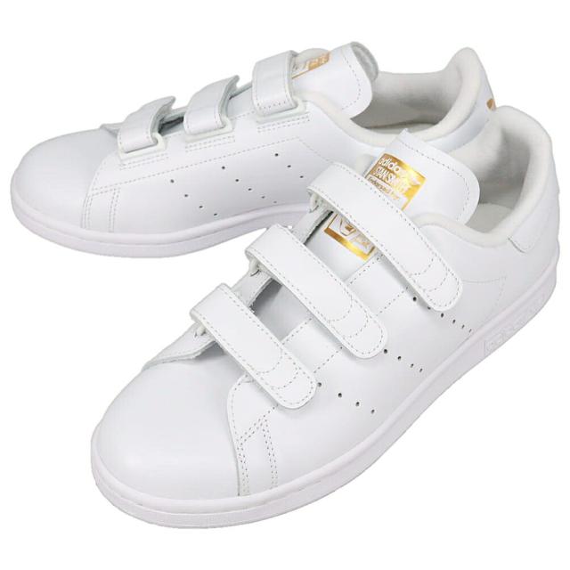アディダス adidas スニーカー スタンスミス CF STAN SMITH CF フットウェアホワイト/フットウェアホワイト/ゴールドメタリック S75188