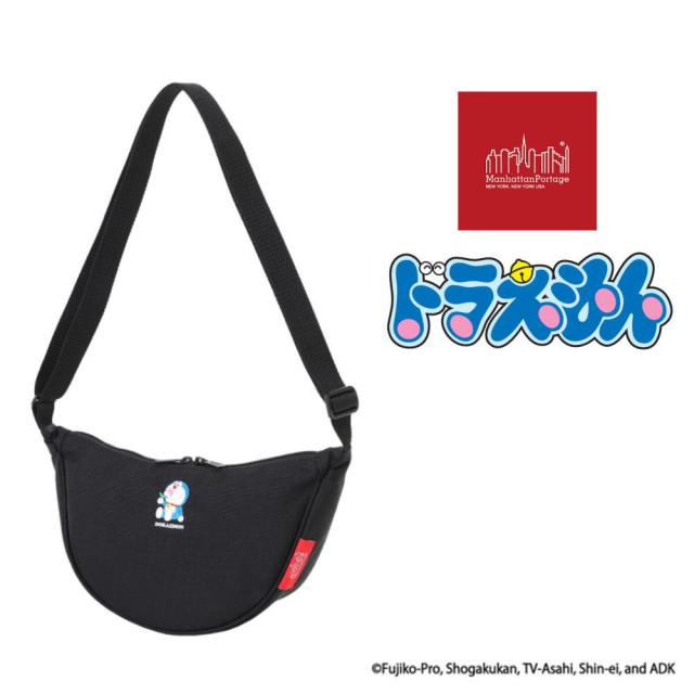 マンハッタンポーテージ Manhattan Portage ブロンコ クレッセント バッグ ドラえもん 25 BRONCK CRESCENT BAG DORAEMON 25 2403-DORA-25 BLK