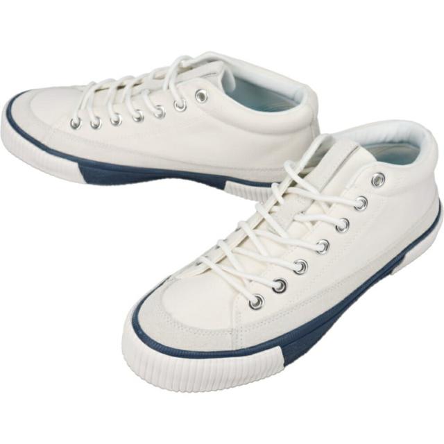 アールエフダブリュー RFW スニーカー ベーグル ミッド コージー キャンバス BAGEL-MID COZY CVS R-2510441 ホワイト/ネイビー