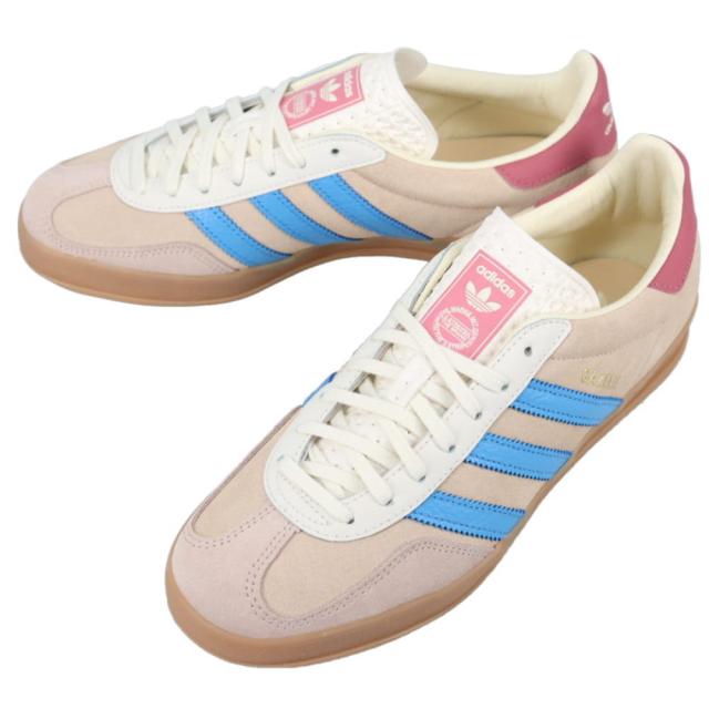 アディダス adidas スニーカー ガゼル インドア GAZELLE INDOOR サンドストラータ/パルスブルー/チョークホワイト JQ0010
