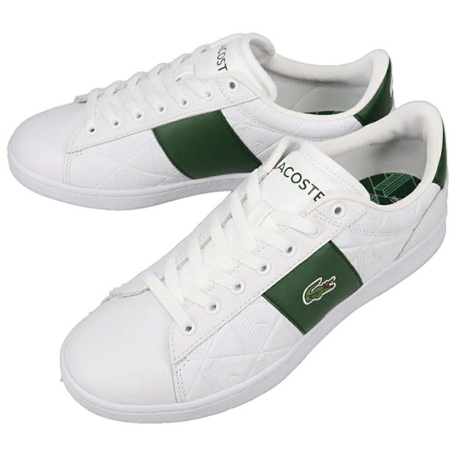 ラコステ LACOSTE スニーカー CARNABY SET 1252 APAC SMA 49SMA0219 1R5 ホワイト/DKグリーン
