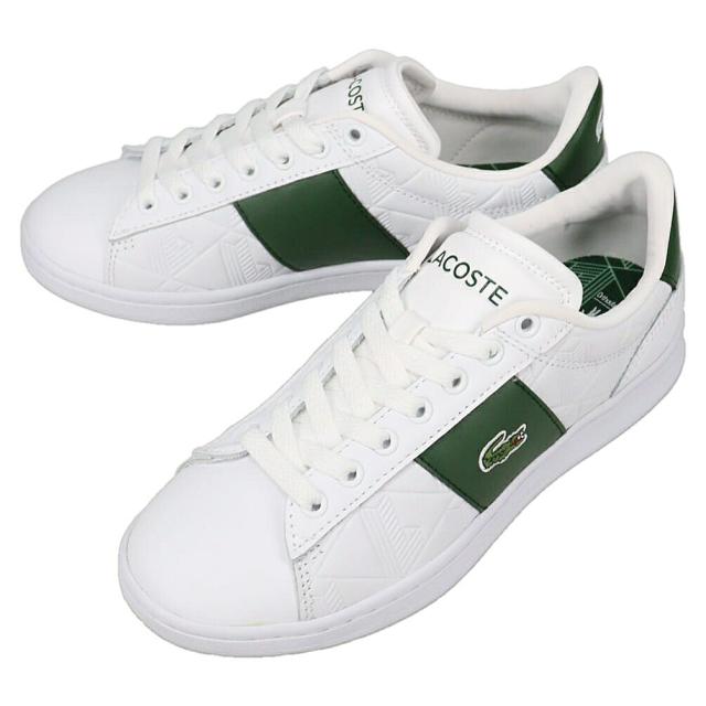 ラコステ LACOSTE スニーカー CARNABY SET 1252 APAC SFA 49SFA0039 1R5 ホワイト/DKグリーン
