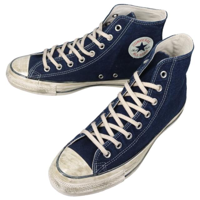 コンバース CONVERSE スニーカー オールスター エイジド フェイデッドデニム AG HI ALL STAR AGED FADEDDENIM AG HI ネイビー NAVY 1SE566