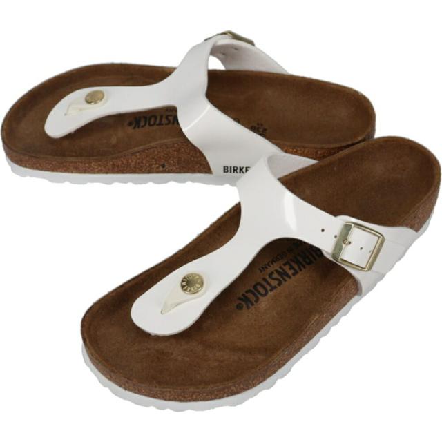 ビルケンシュトック BIRKENSTOCK サンダル ギゼ Gizeh パテントホワイト 1005299 レギュラー幅