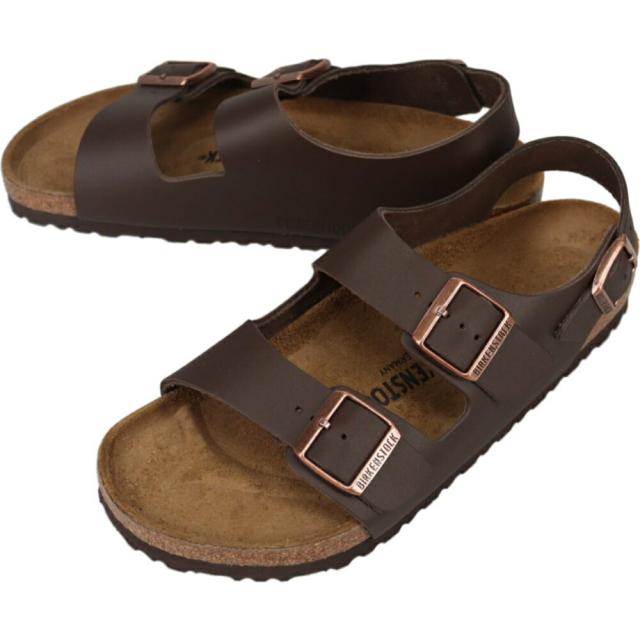 ビルケンシュトック BIRKENSTOCK サンダル ミラノ Milano ダークブラウン 0034101 レギュラー幅