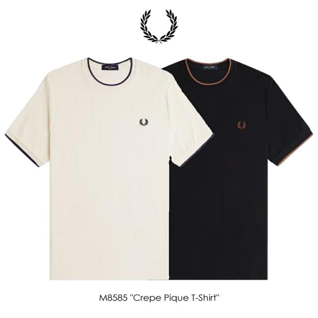 フレッドペリー FRED PERRY クレープ ピケ Tシャツ Crepe Pique T-Shirt M8585 560 795