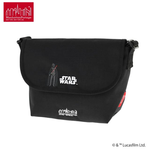 マンハッタンポーテージ ナイロンメッセンジャーバッグ JR(SM) バッグポケット W/ ディバイダーマグネット 2025/スターウォーズ 1605-JR-BP-D-MGNT-STW-25 BLK