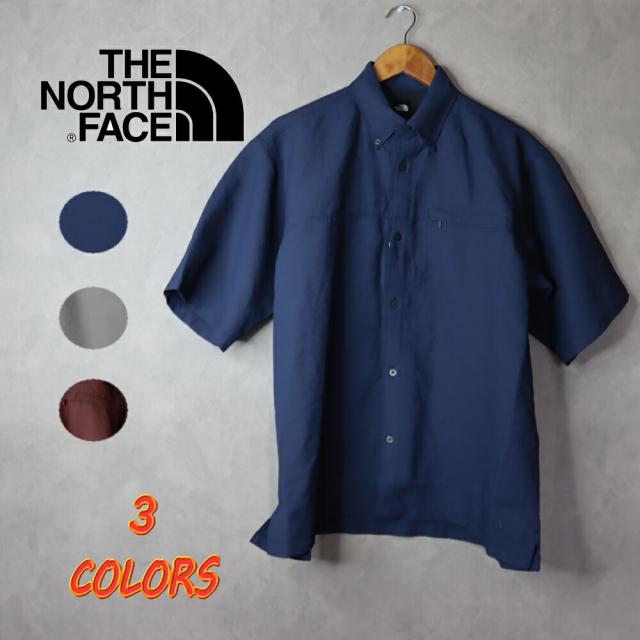 ノースフェイス THE NORTH FACE ショートスリーブ オーニング シャツ S/S AWNING SHIRT NR22561 AN(アビエイターネイビー) FI(フォッシルアイボリー) CN(チップブラウン)