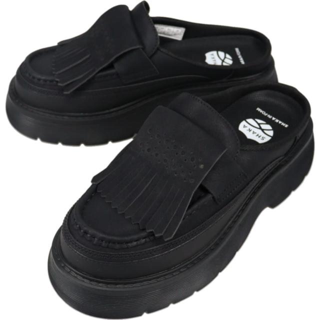 シャカ SHAKA 厚底ローファーミュール KILT LOAFER MULE CHUNKY ブラック SK-308 00U
