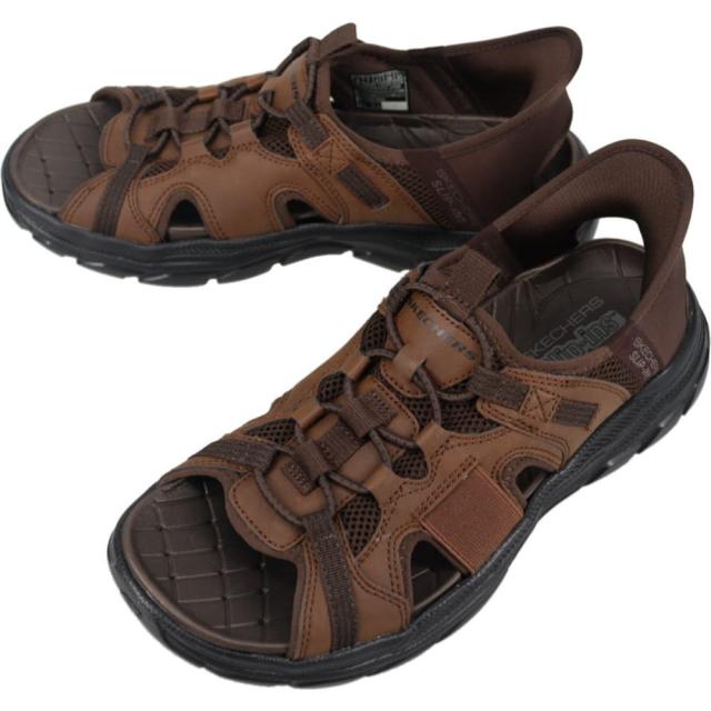 スケッチャーズ SKECHERS サンダル スリップインズ リヴォルテッド SS メリック REVOLTED SS MERRICK ダークブラウン 205181 ACDB