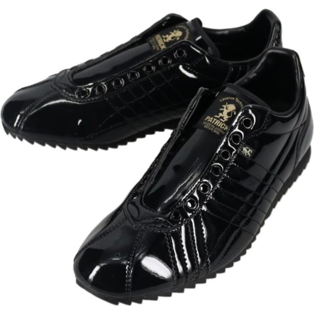 パトリック PATRICK スニーカー シュリッポン エナメル SULLIPON-E ブラック BLK 725041