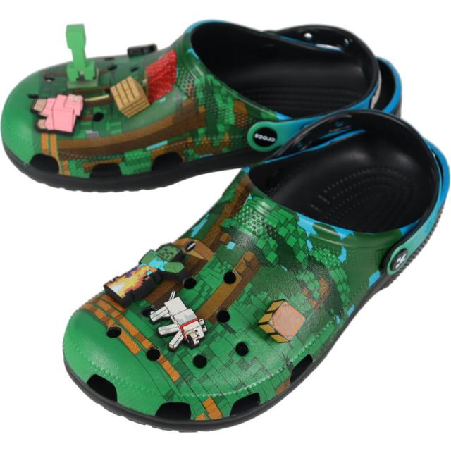 クロックス crocs サンダル マインクラフト クラシック クロッグ MINECRAFT CLASSIC CLOG マルチ 210829-90H