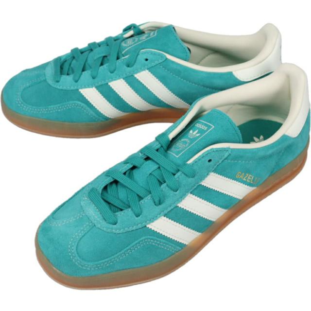 アディダス adidas スニーカー ガゼル インドア GAZELLE INDOOR ピュアティール/オフホワイト/ゴールドメタリック JQ8391