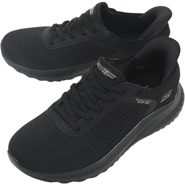 スケッチャーズ SKECHERS スニーカー ボブス スクワッド カオス - カレント ミューズ BOBS SQUAD CHAOS - CURRENT MUSE ブラック BBK 117497W