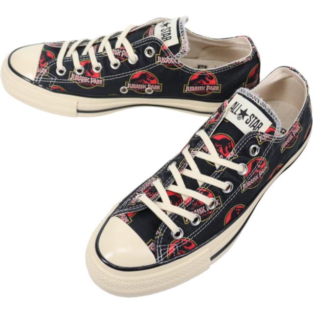 コンバース CONVERSE スニーカー オールスター エイジド LG OX ジュラシックパーク ALL STAR AGED LG OX JURASSIC PARK ブラック 1SE695
