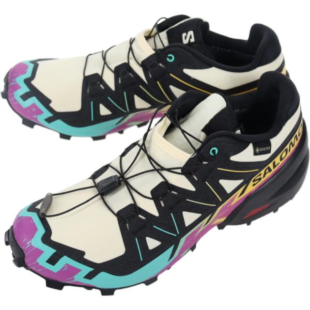サロモン salomon メンズ トレイルランニングシューズ スピードクロス 6 ゴアテックス SPEEDCROSS 6 GORE-TEX トランスペアレントイエロー/ブラック/ウォーターフォール 478798