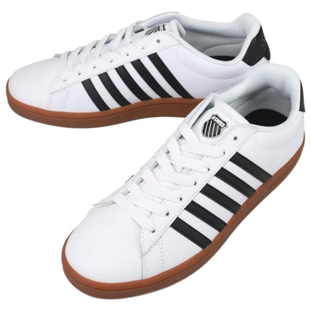 ケースイス  K・SWISS スニーカー コート タイブレーク 2 COURT TIEBREAK II ホワイト/ブラック/ガム 04413-168-M