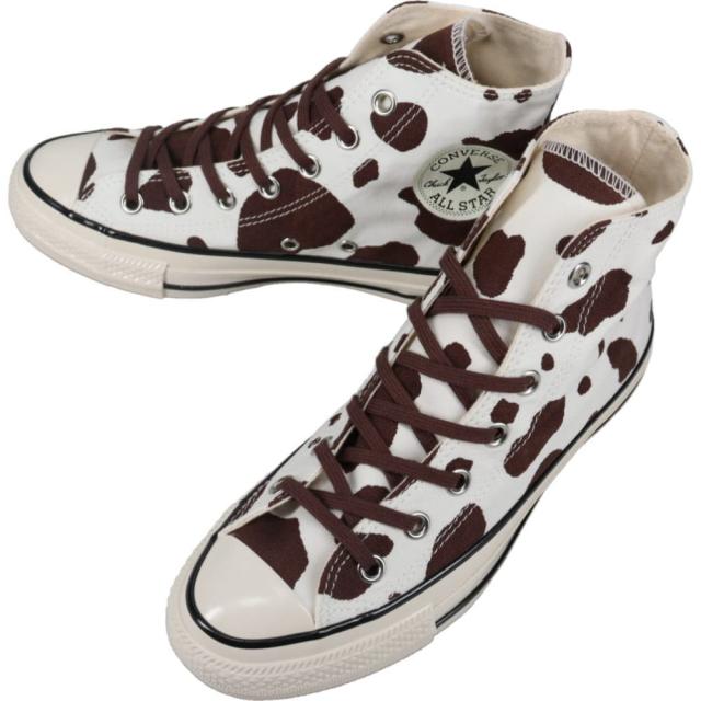 コンバース CONVERSE スニーカー オールスター エイジド カウスポット ハイ ALL STAR AGED COWSPOT HI オフホワイト 1SE841