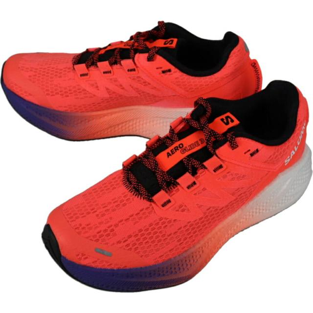 サロモン salomon ランニングシューズ エアロ グライド 3 グラジエント AERO GLIDE 3 GRADIENT ネオンフレーム/ホワイト/ブラック 479764