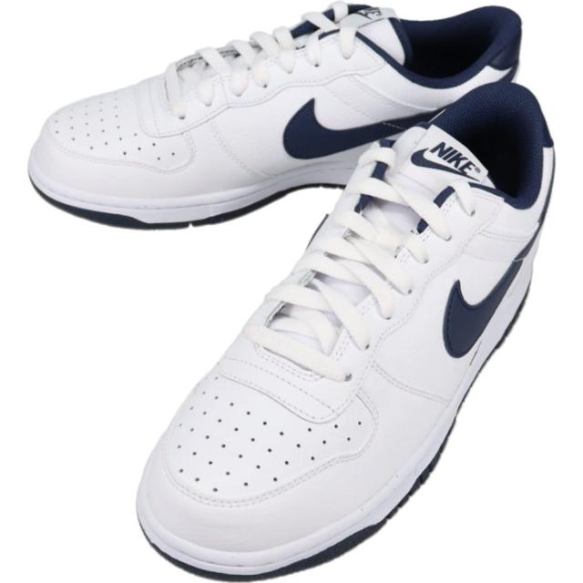 ナイキ NIKE スニーカー ナイキ ビッグ ロー NIKE BIG LOW ホワイト/ミッドナイトネイビー 355152 140