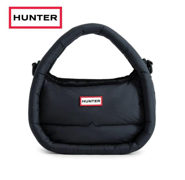 ハンター HUNTER バッグ フレイムド パファー ミディ ホーボー FRAMED PUFFER MIDI HOBO ブラック UBX3712KBM BLK