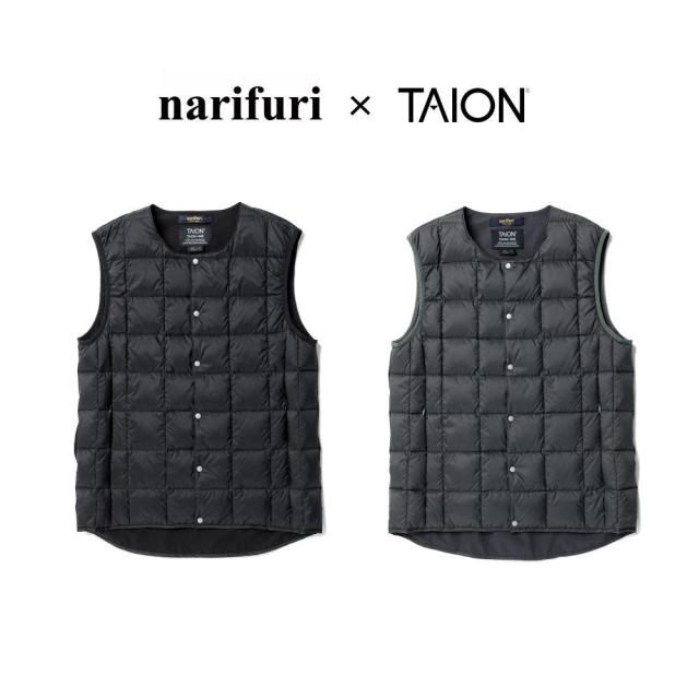 ナリフリ narifuri narifuri × TAION クルーネックサイクルインナーベスト NFTA-02 001(ブラック) 014(チャコール)