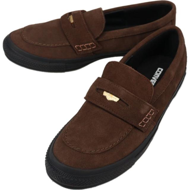 コンバース CONVERSE スニーカー オールスター ローファー SU ALL STAR COINLOAFER SU ダークブラウン/ブラック DBR/BLK 31316670