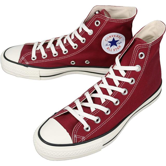 コンバース CONVERSE スニーカー キャンバス オールスター J HI CANVAS ALL STAR J HI バーガンディー BURGUND 31316710