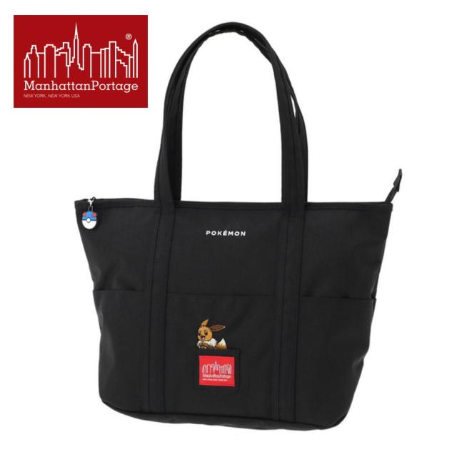 マンハッタンポーテージ Manhattan Portage TOMPKINS TOTE BAG (MD) ポケモン 25 ブラック 1336Z-PKMN25 BLK