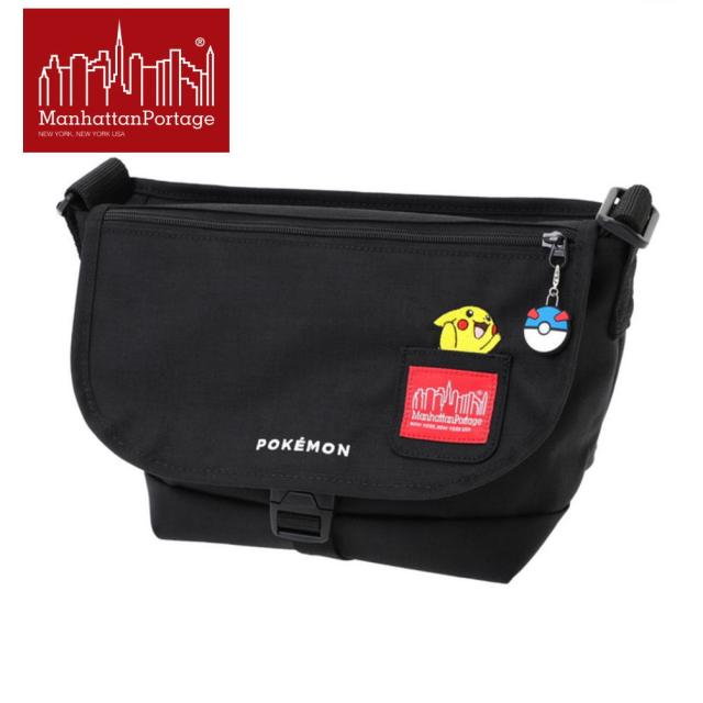 マンハッタンポーテージ Manhattan Portage NYLON MESSENGER BAG (SM) FZP ポケモン 25 ブラック 1605-JR-FZP-PKMN25 BLK