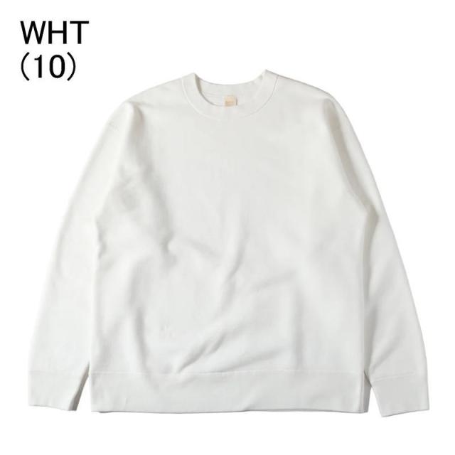 バーンズ アウトフィッターズ BARNS OUTFITTERS ツリアミ ワイド クルー ネック スウェットシャツ TSURIAMI WIDE Crew Neck Sweatshirt ホワイト グレー BR-9991