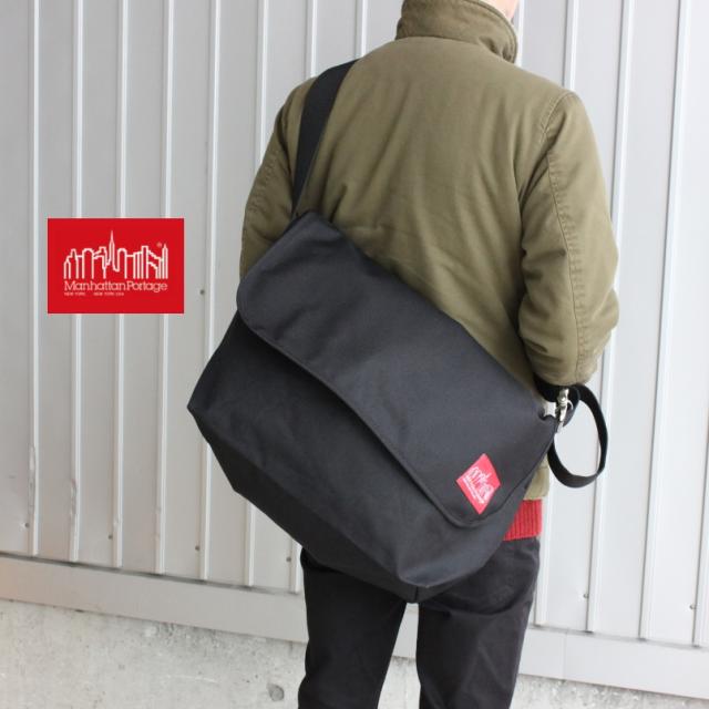 定番 マンハッタンポーテージ Manhattan Portage バッグ ビンテージ メッセンジャー バッグ (LG) VINTAGE MESSENGER BAG (LG) ブラック 1607V BLK