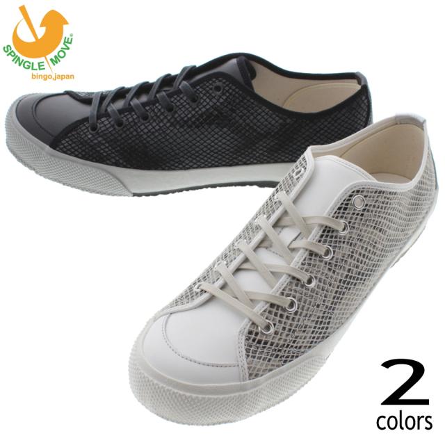 交換返品送料無料 スピングルムーブ スピングルムーヴ スニーカー SPM-340 ホワイト(61) ブラック(05)