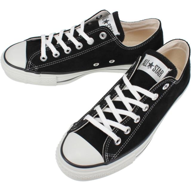 交換送料片道無料 コンバース スニーカー スエード オールスター ジャパン オックス SUEDE AS J OX ブラック