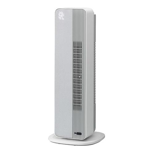 コイズミ(KOIZUMI) KHF12243/H ライトグレー ホット＆クール 送付機能付きファンヒーター 人感センサー 熱中症アラート 送風16段階