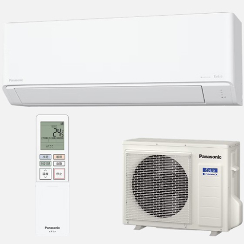 【長期保証付】エアコン 18畳用 標準工事費込み 5.6kW  パナソニック エオリア CS-565DJ2-W クリスタルホワイト 電源200V クーラー 冷房 暖房 [代引不可]