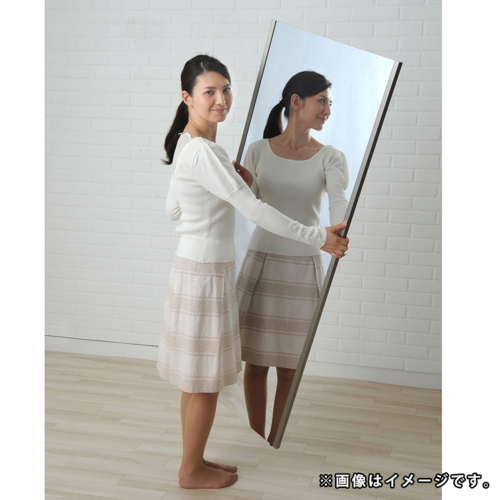 リフェクス 軽くて割れないミラー 鏡 みだしなみミラー オーク REFEX