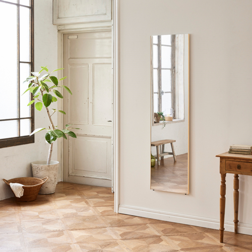 リフェクス 軽くて割れないミラー 鏡 ロング姿見 メープル REFEX 【代