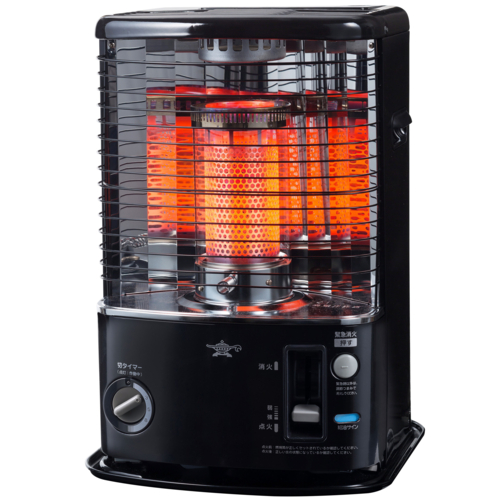 【長期保証付】アラジン AKP-U2802-K ブラック 石油ストーブ 自動消火タイマー こぼれま栓 コンクリート造 10畳/木造 8畳