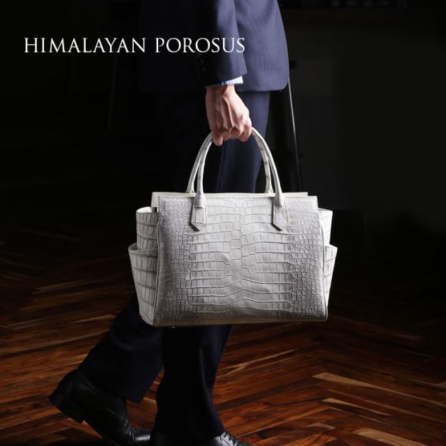 ヒマラヤ ポロサス 日本製 メンズ トートバッグ センター取り 天ファスナー 横型 JRA(No.06001488-mens-1)