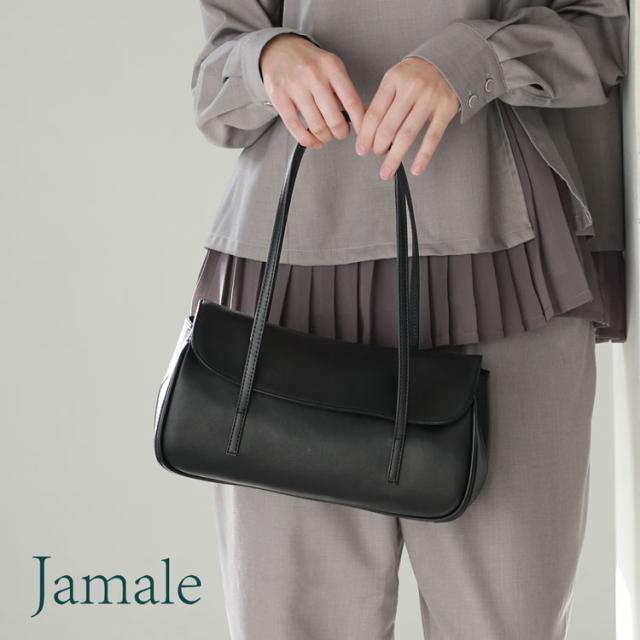 Jamale [ジャマレ] 牛革 ブラック フォーマル バッグ 牛革 本革 ハンド 手提げ 黒 慶弔両用 ブランド(07000374r)