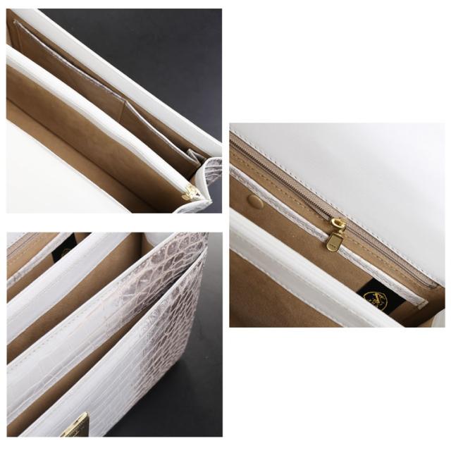 ヒマラヤ クロコダイル メンズ セカンドバッグ ダイヤルロック 日本製