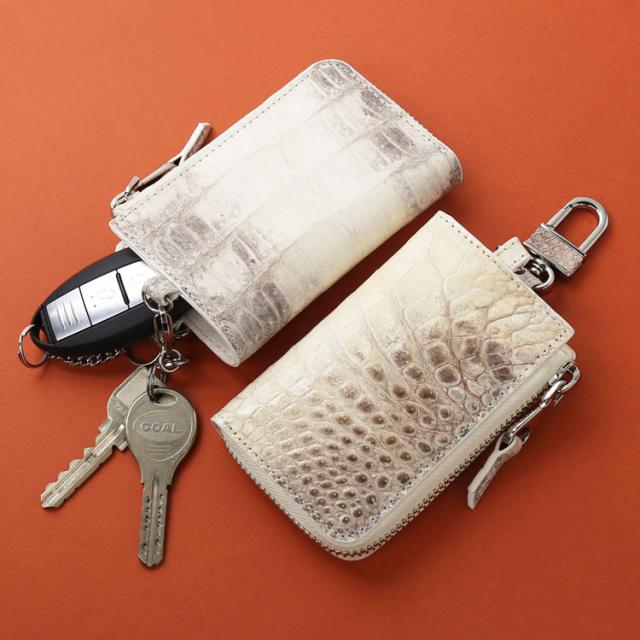 ヒマラヤ クロコダイル キーケース シャイニング スマートキー レディース カード スマートキー対応 車 カード入れ付き カード入れ スマートキーケース キーリング 本革 レザーキーケース クロコダイルキーケース プレゼント 4FA (06001692r)