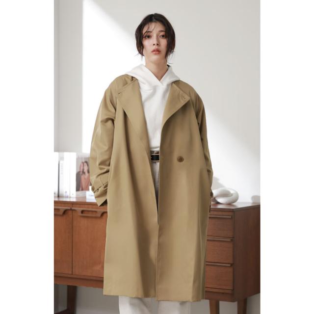 ロングコート レディース ノーカラー シンプル 弱はっ水 秋冬 オーバー