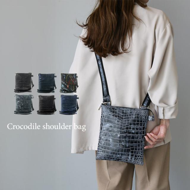 クロコダイル レディース バッグ 本革  ワニ革 斜め掛けバッグ マット 本革 ミニバッグ 旅行 ミニ斜め掛けバッグ 保証書 付き  プレゼント (06001882r)