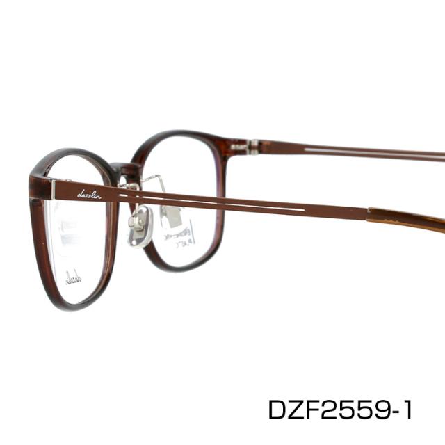 ダズリン メガネフレーム スクエア型 伊達メガネ アジアンフィット