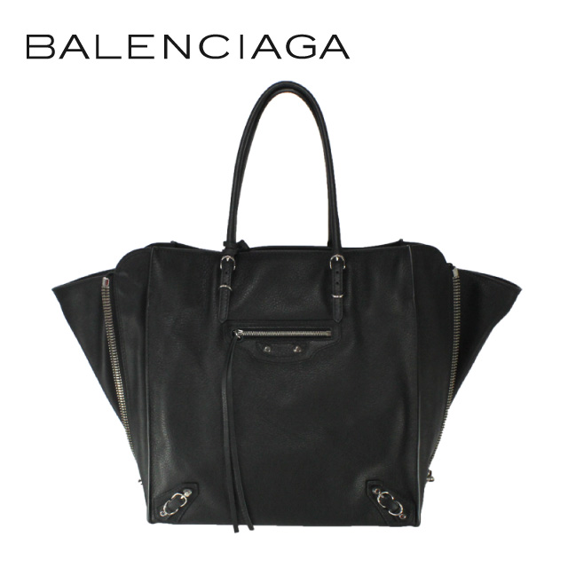 バレンシアガ バッグ BALENCIAGA トートバッグ 357330 DLQ0N 1000 ペーパー A5 PAPIER A5 ブラック レディース レザー