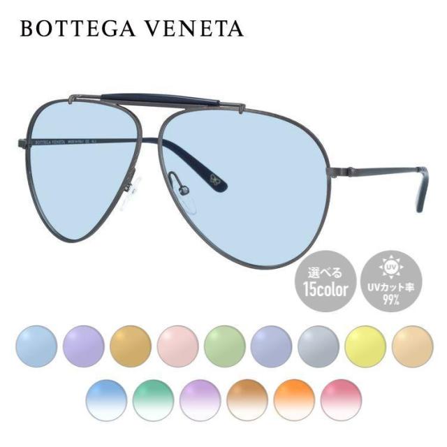 ボッテガヴェネタ BOTTEGA VENETA ライトカラー サングラス B.V. 159/S 62/9 GCX/IC BURNISHED ティアドロップ 薄い色 オシャレ ドライブ レジャー おしゃれ ギフト メンズ レディース UVカット