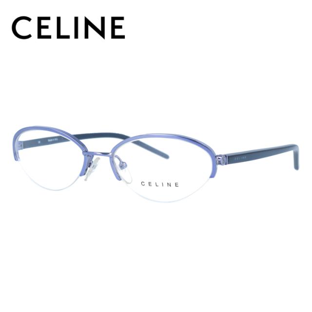 セリーヌ メガネフレーム オーバル型 伊達メガネ CELINE VC1252M 0S53 52サイズ レディース ブラゾン アイコン ロゴ